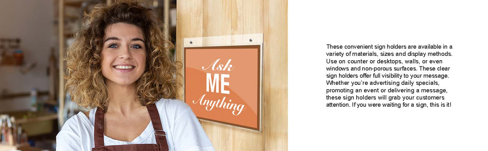 Classic Image® Slanted Sign Holder - Deflecto