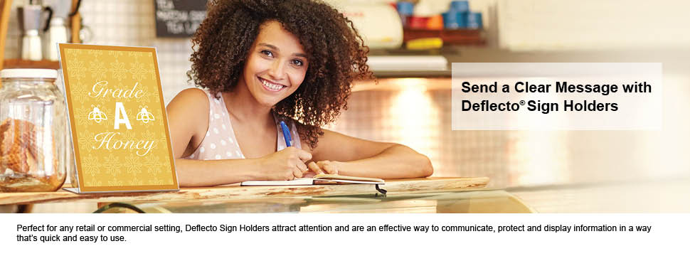 Classic Image® Slanted Sign Holder - Deflecto