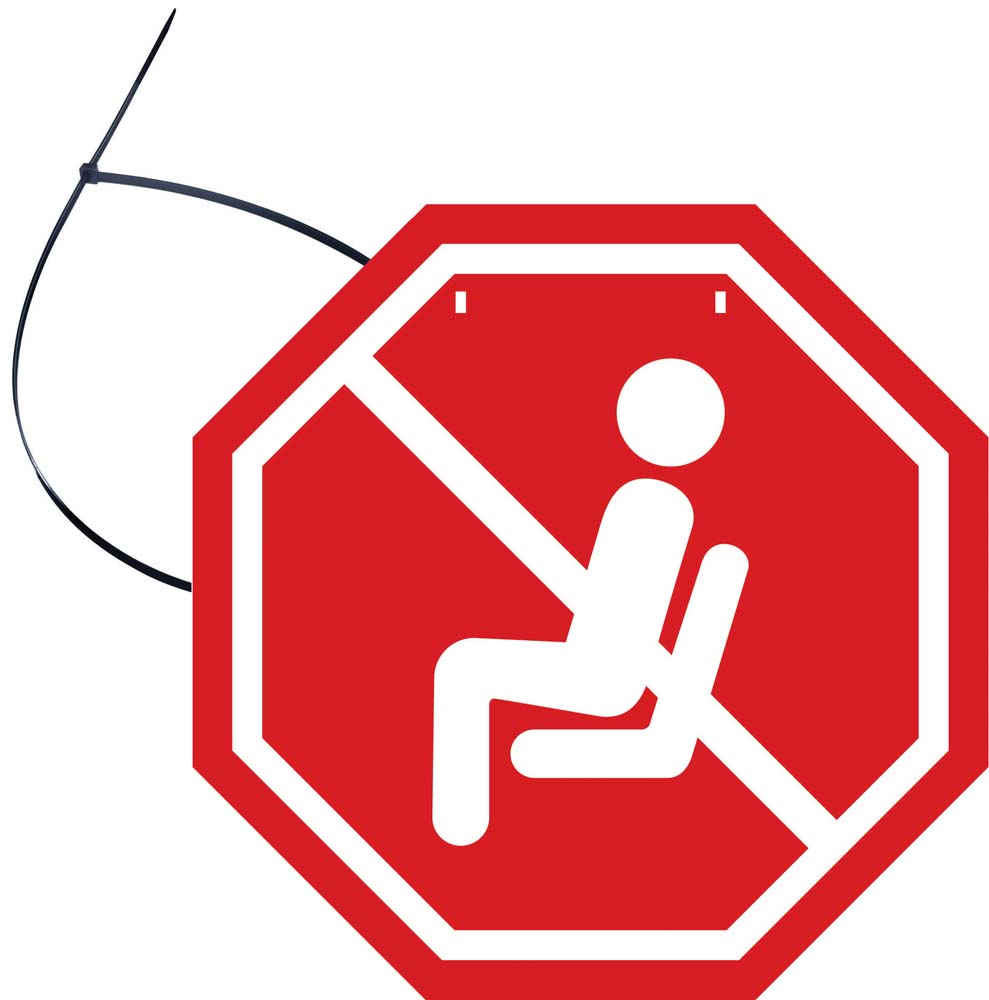 10" Social Distancing Seat Markers - Deflecto