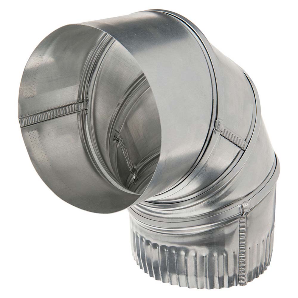Skinny Duct Aluminum Dryer Vent - 4" Oval w/4" Round Take-Off - Deflecto