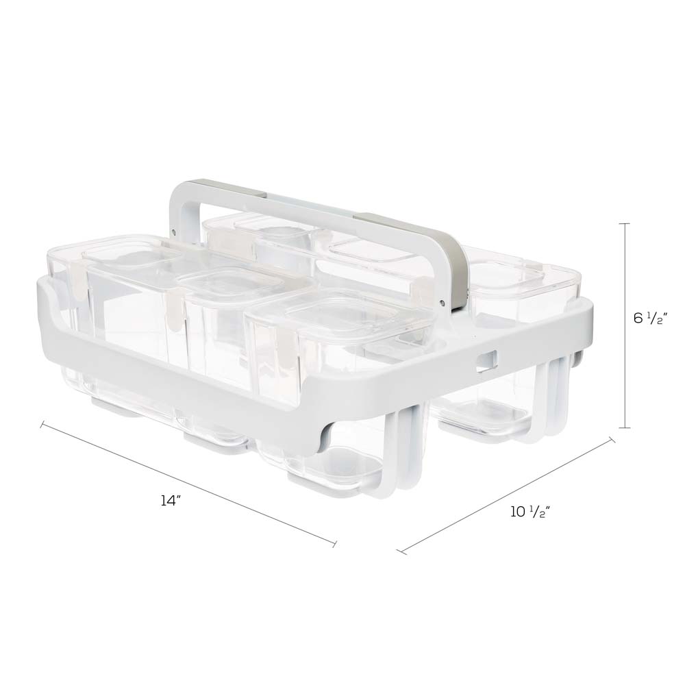 Stackable Caddy Organizer w/3 Containers - Deflecto