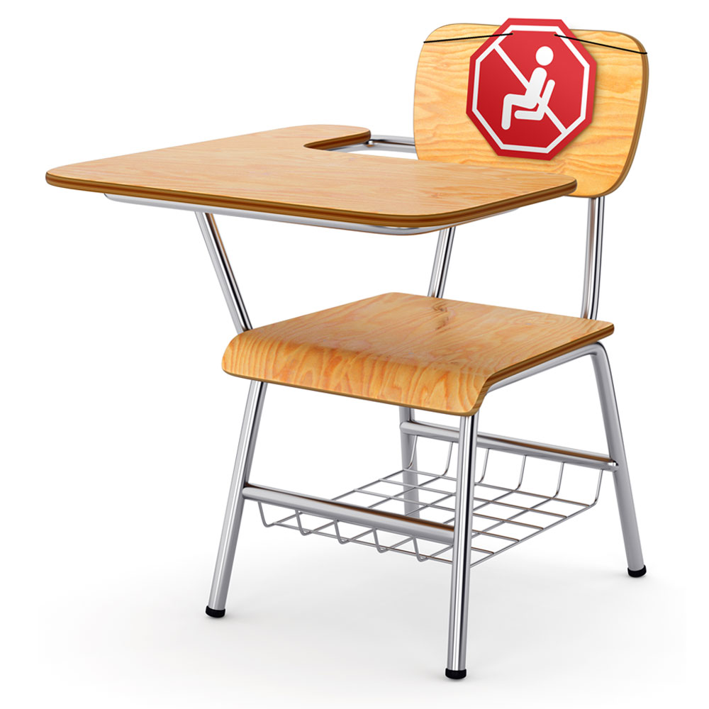 10" Social Distancing Seat Markers - Deflecto