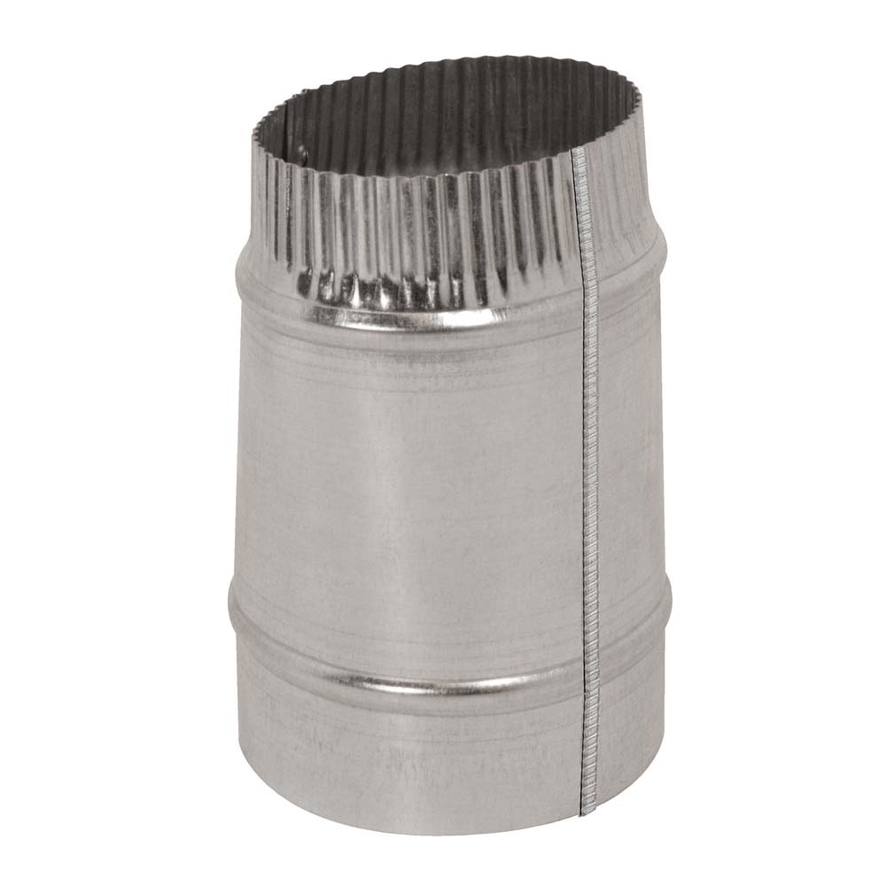 Skinny Duct Aluminum Dryer Vent - 4" Oval w/4" Round Take-Off - Deflecto