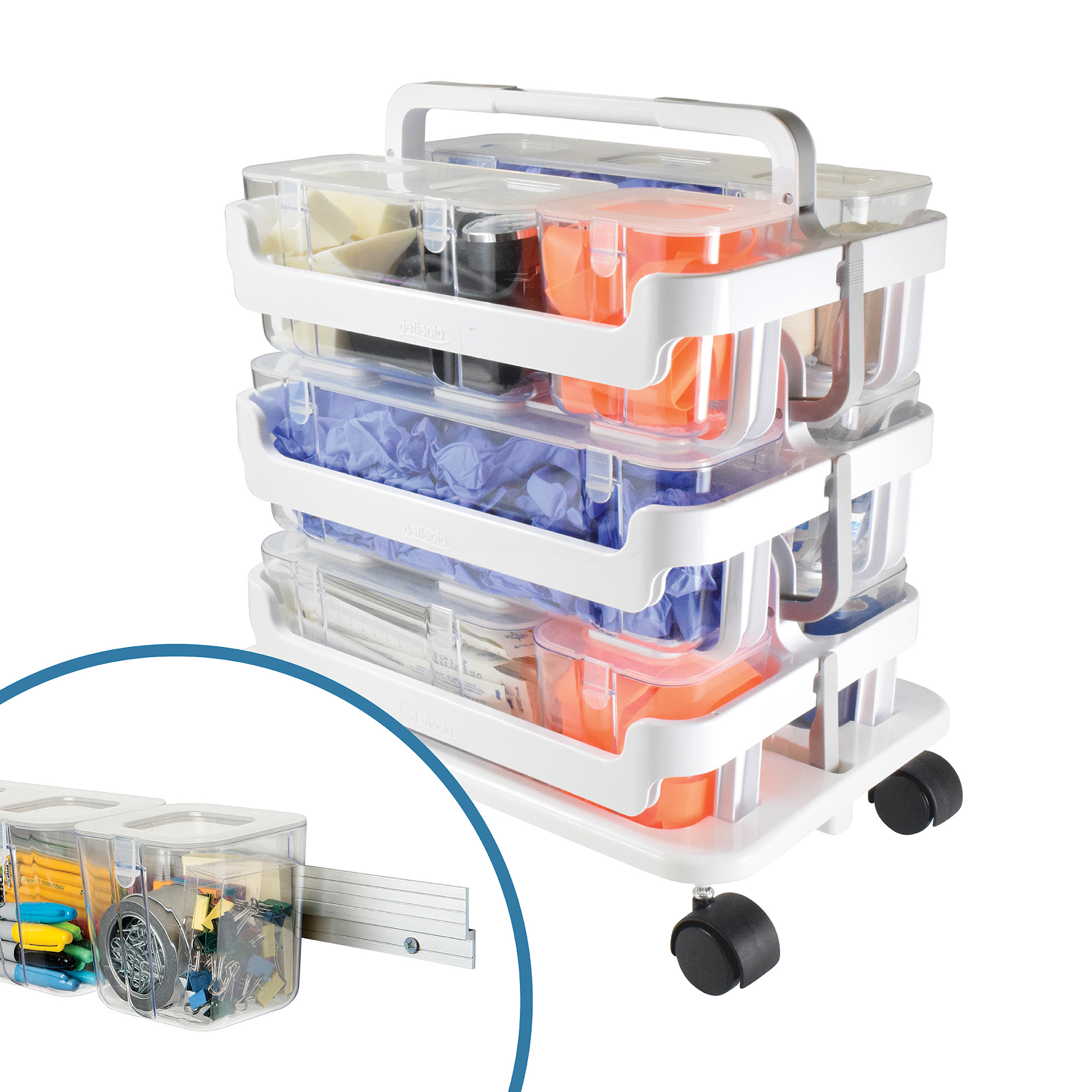 Stackable Caddy Organizer Multi-Pack Bundle - Deflecto