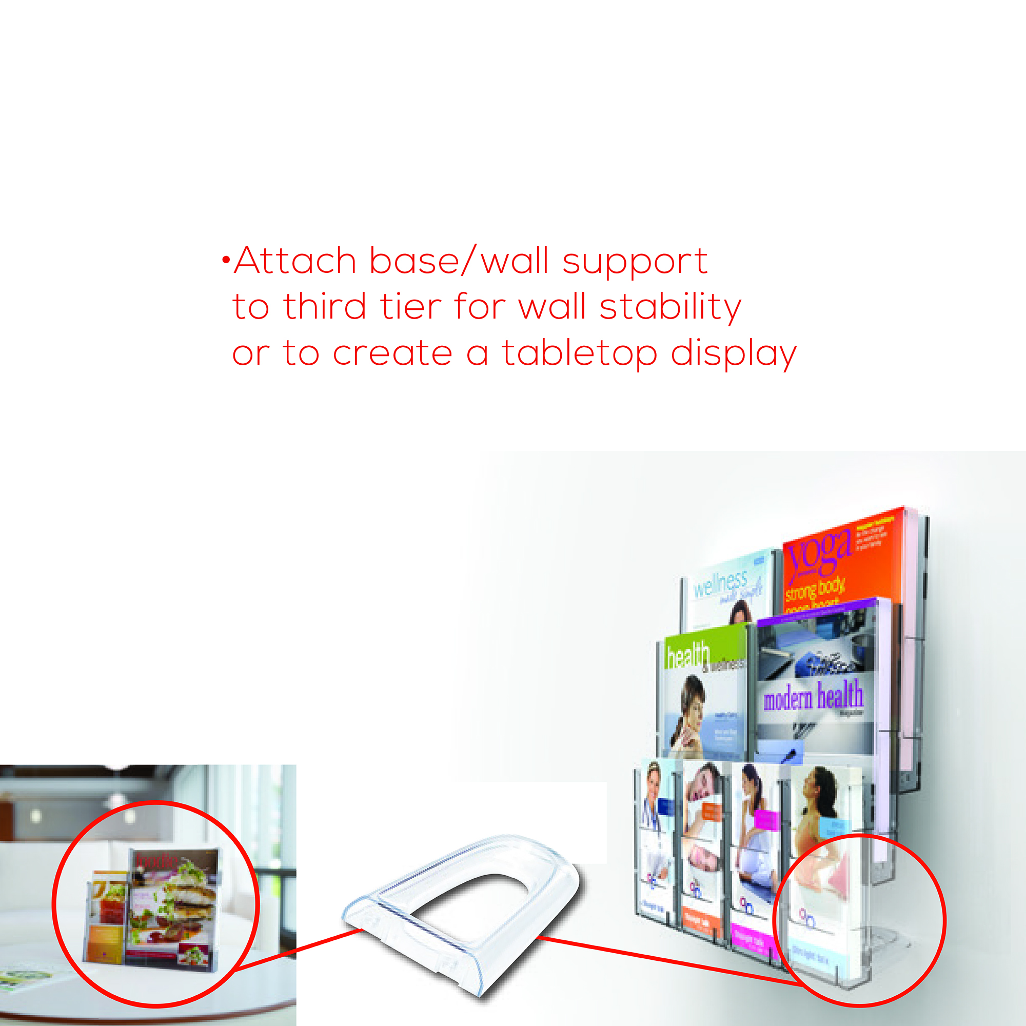 Lit Loc® Interlocking Literature Display - Deflecto