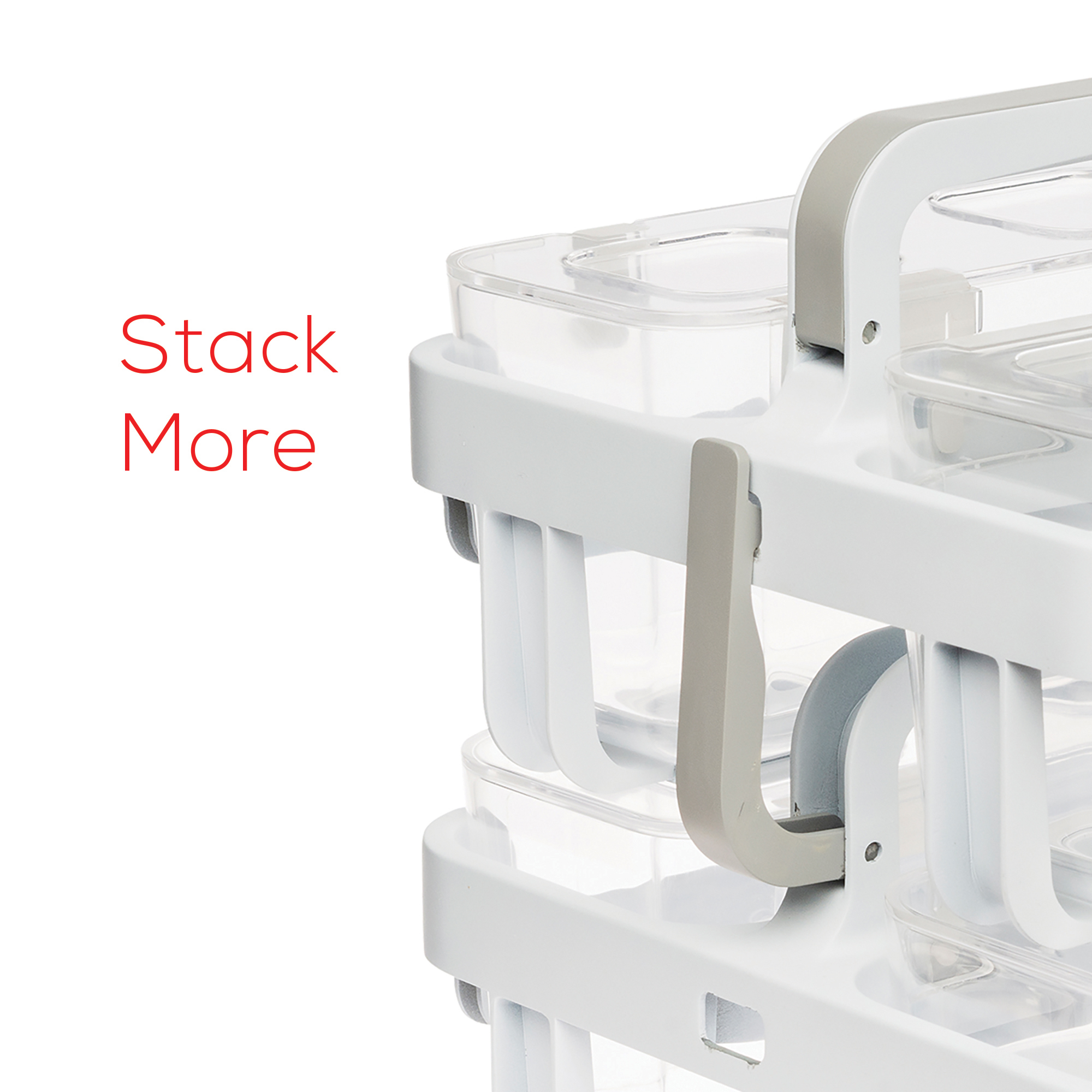 Stackable Caddy Organizer w/3 Containers - Deflecto