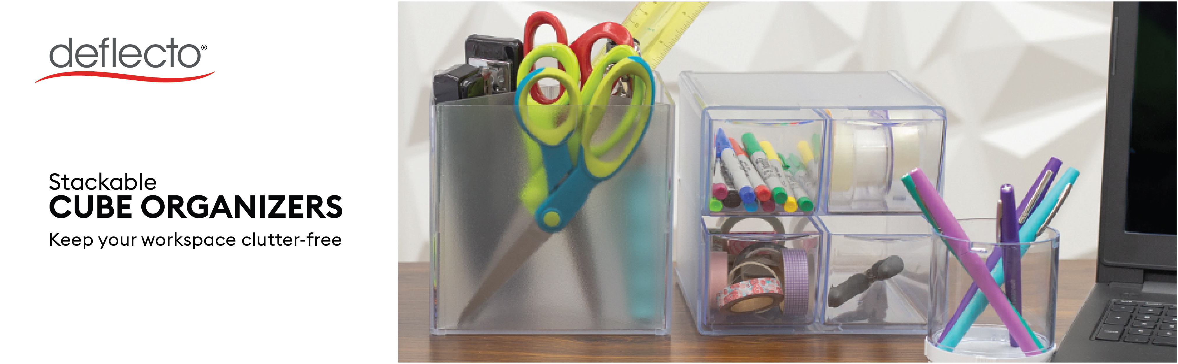 Stackable Cube Organizer - Deflecto