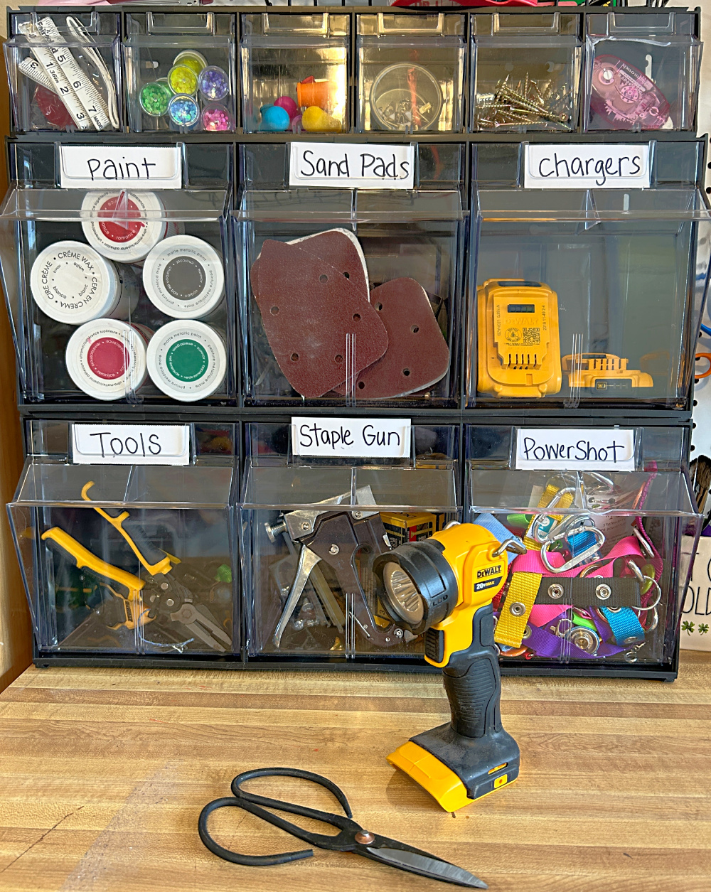 Garage Organization with Interlocking Tilt Bin® Storage - Deflecto